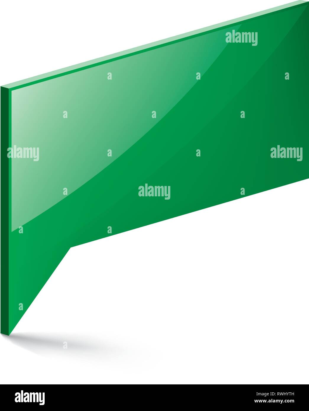 green sticker on white background. Vector illustration Stock Vector ...