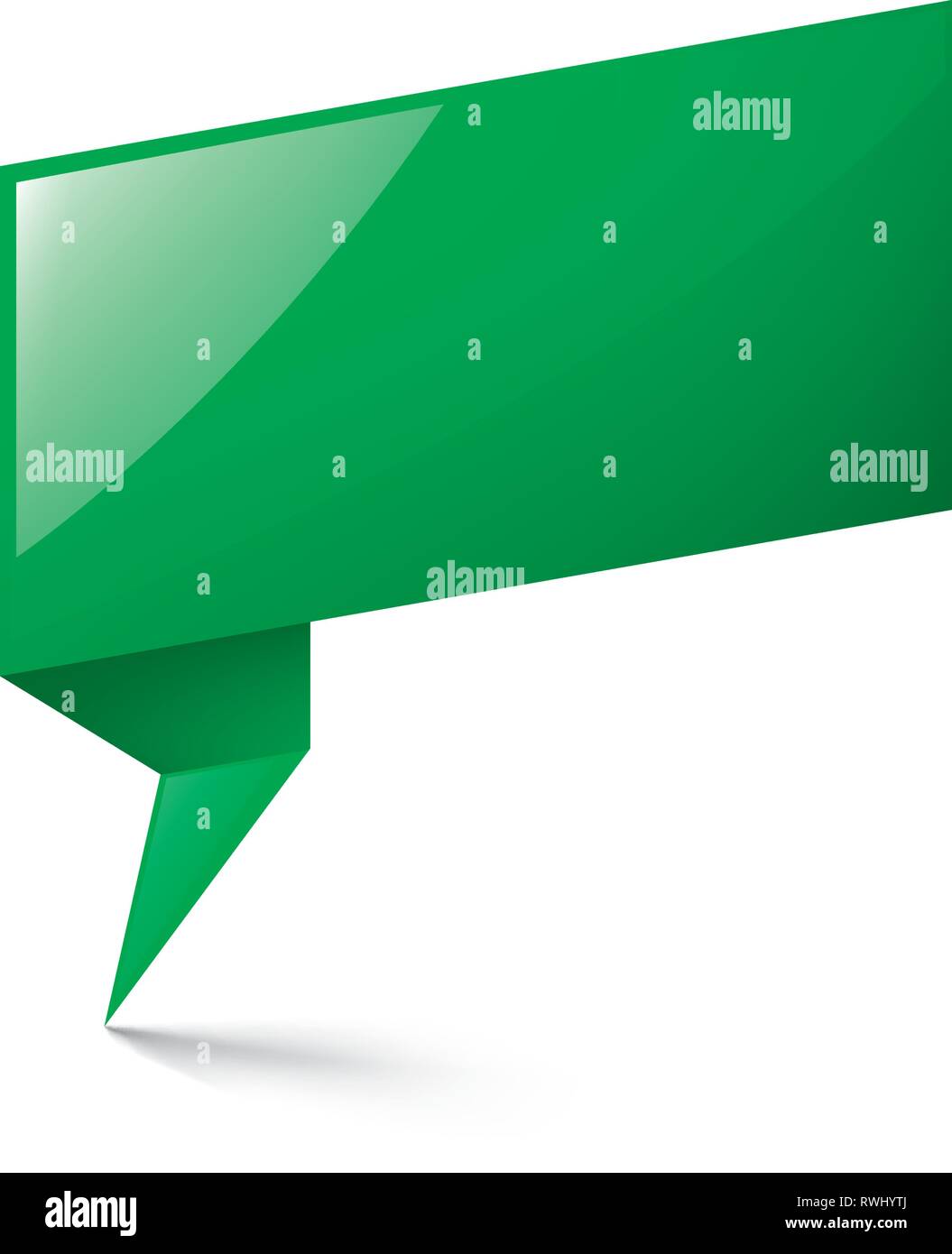 green sticker on white background. Vector illustration Stock Vector ...