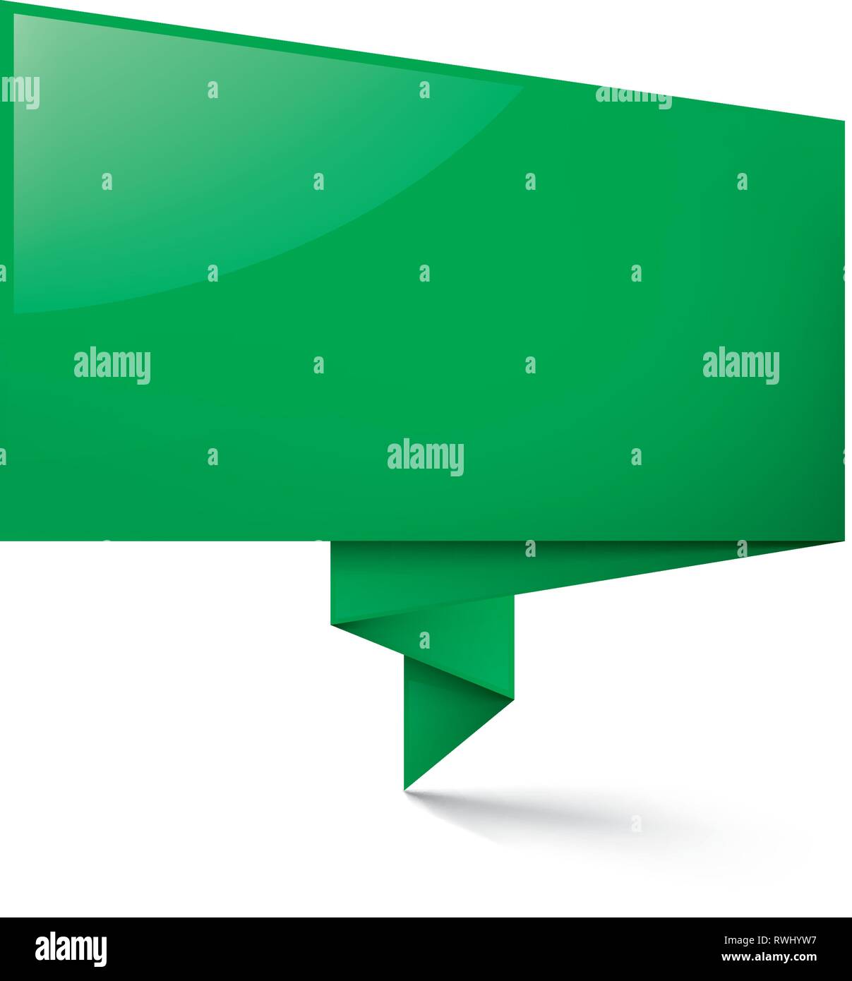green sticker on white background. Vector illustration Stock Vector ...