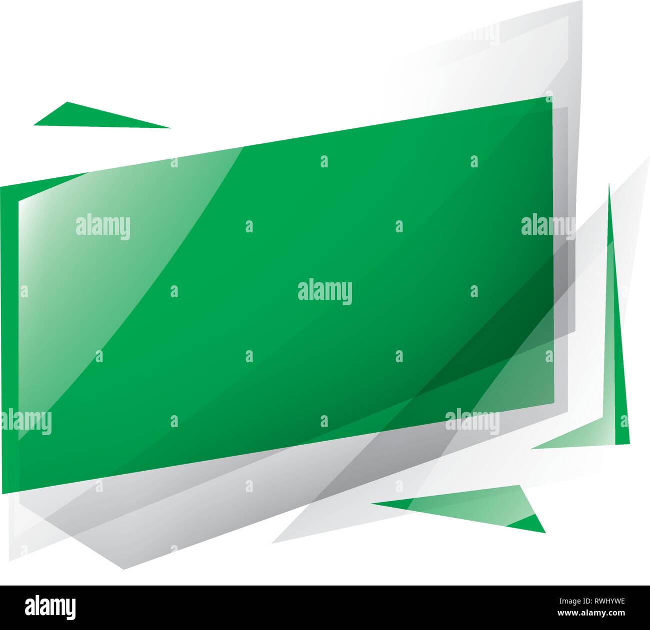 green sticker on white background. Vector illustration Stock Vector ...