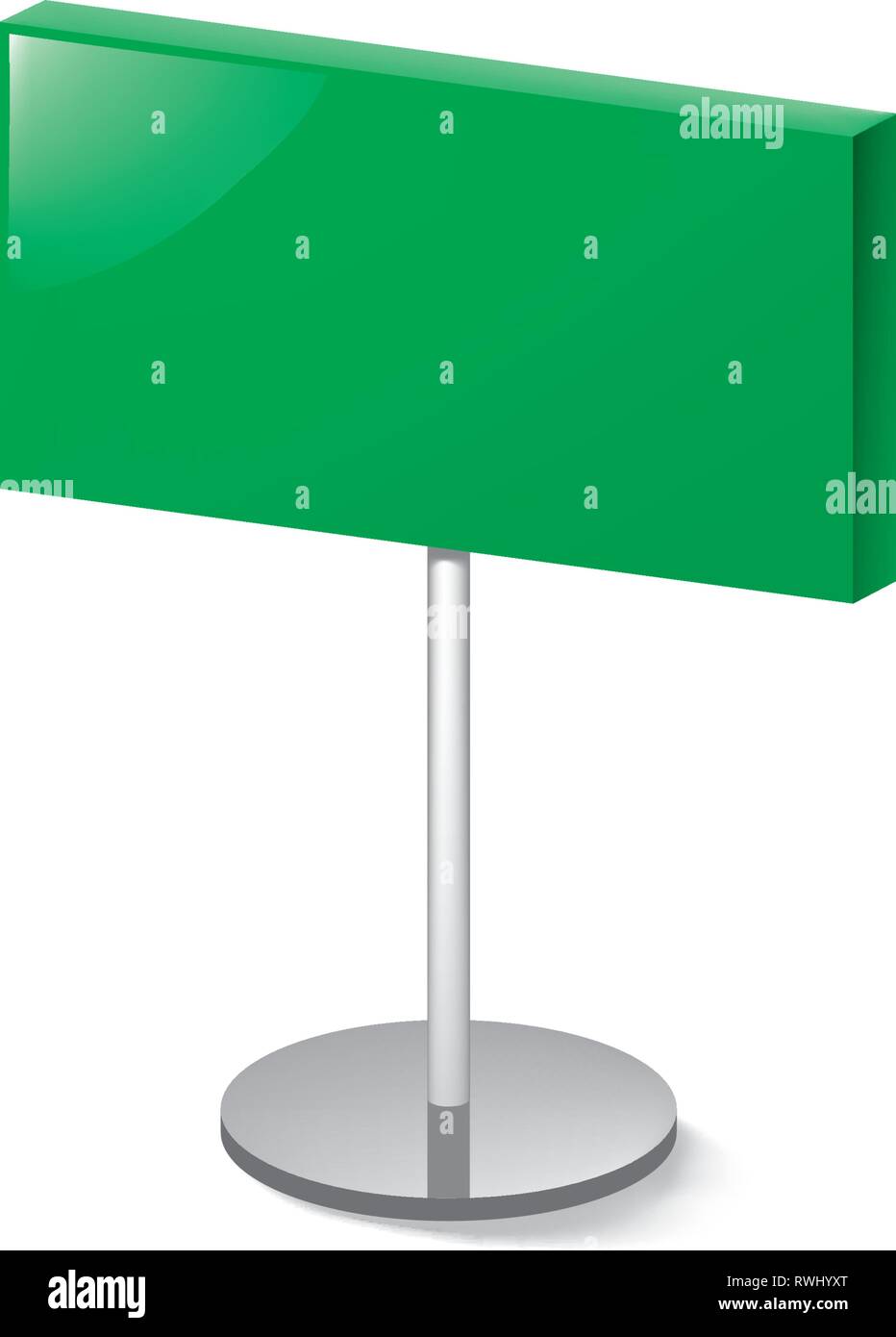 green sticker on white background. Vector illustration Stock Vector ...