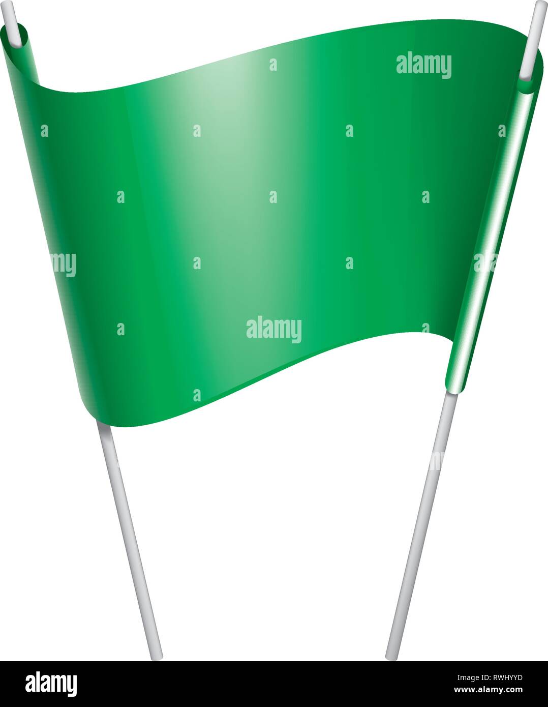 green sticker on white background. Vector illustration Stock Vector ...