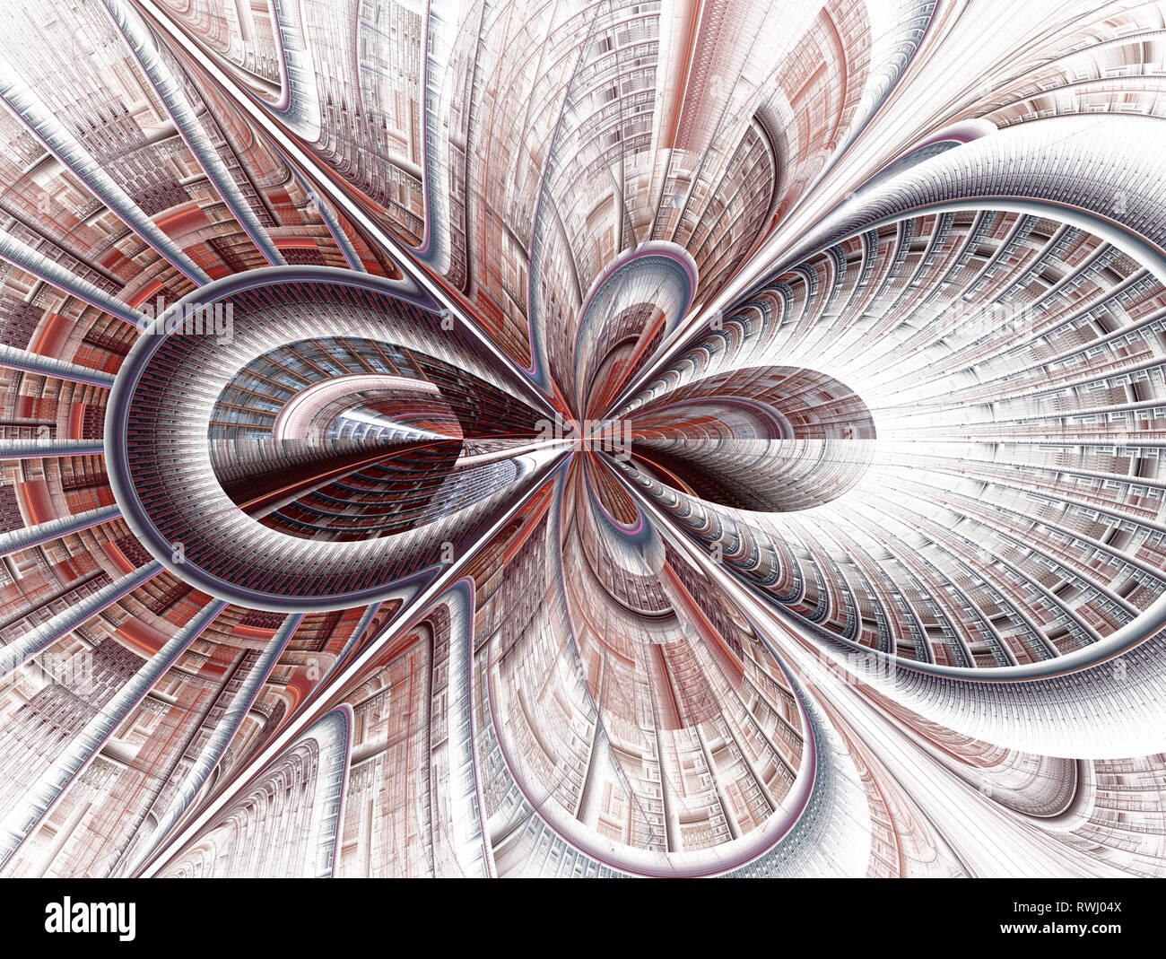 Stylized images of flowers and intersecting spiral lines. The infinity ...