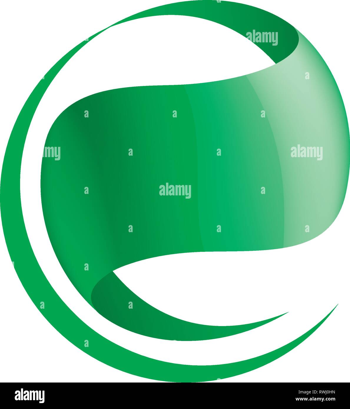 green sticker on white background. Vector illustration Stock Vector ...