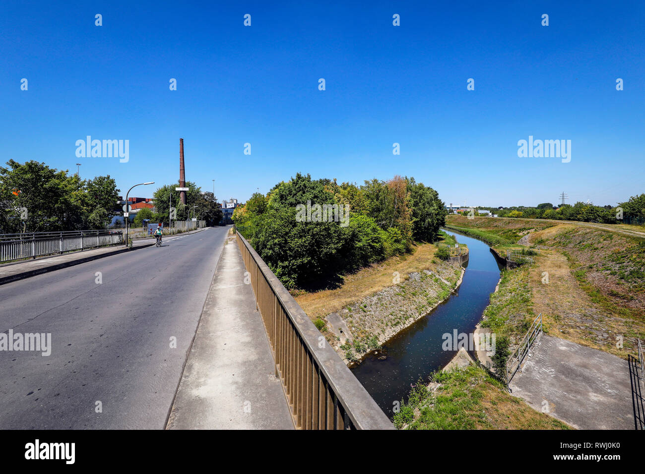 Dortmund, Ruhr area, North Rhine-Westphalia, Germany - Emscher, not yet ...