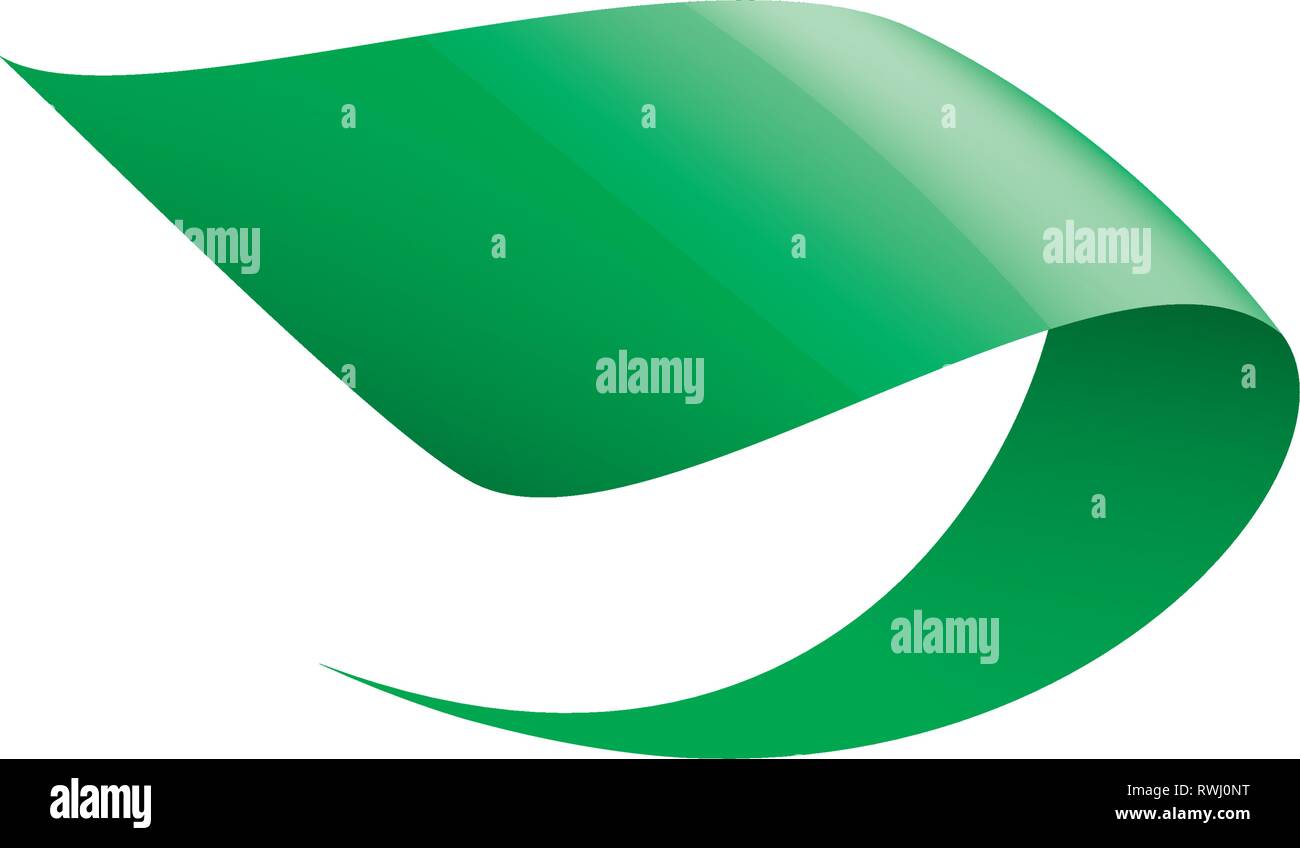 green sticker on white background. Vector illustration Stock Vector ...