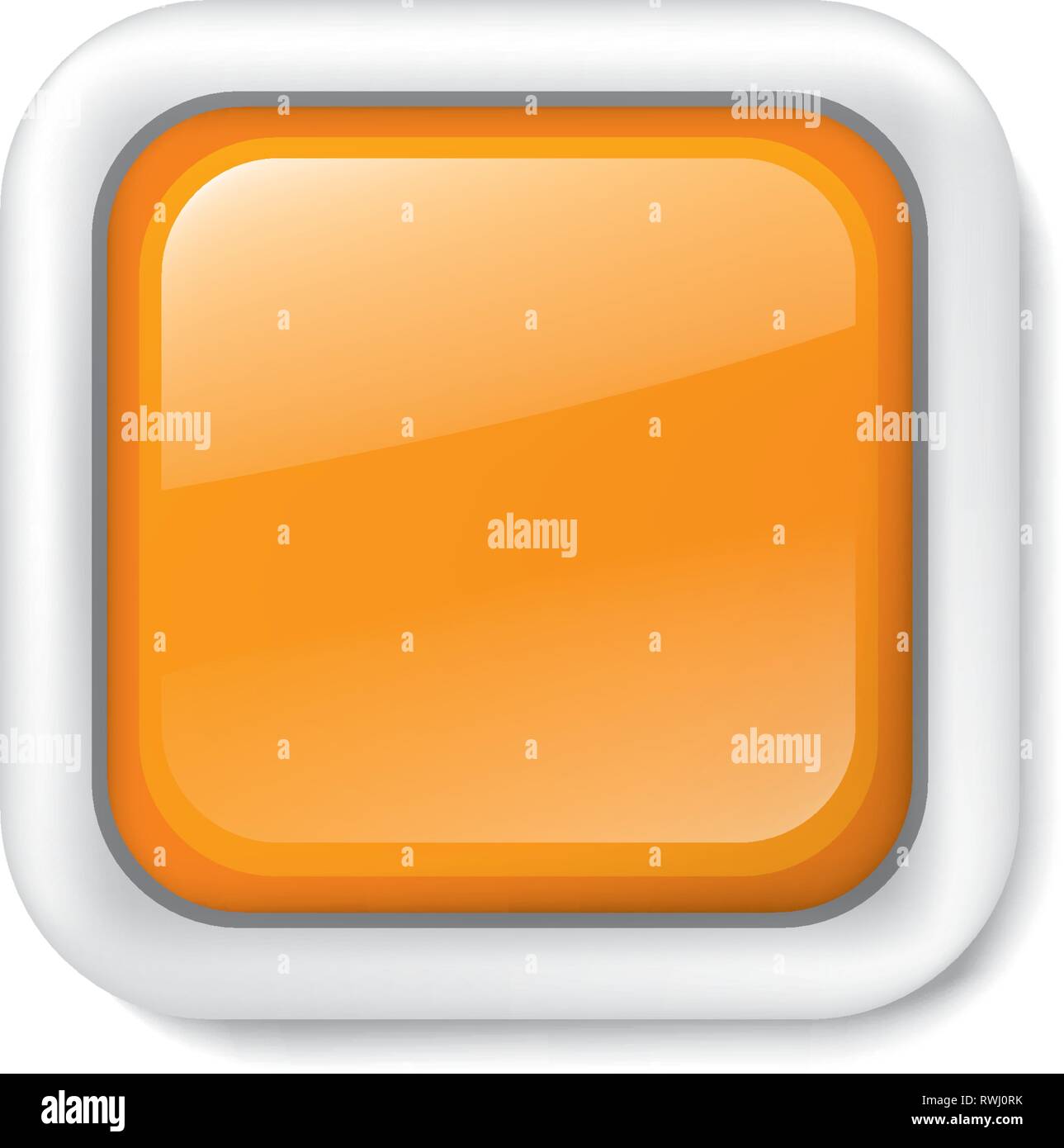 orange sticker on white background. Vector illustration Stock Vector ...