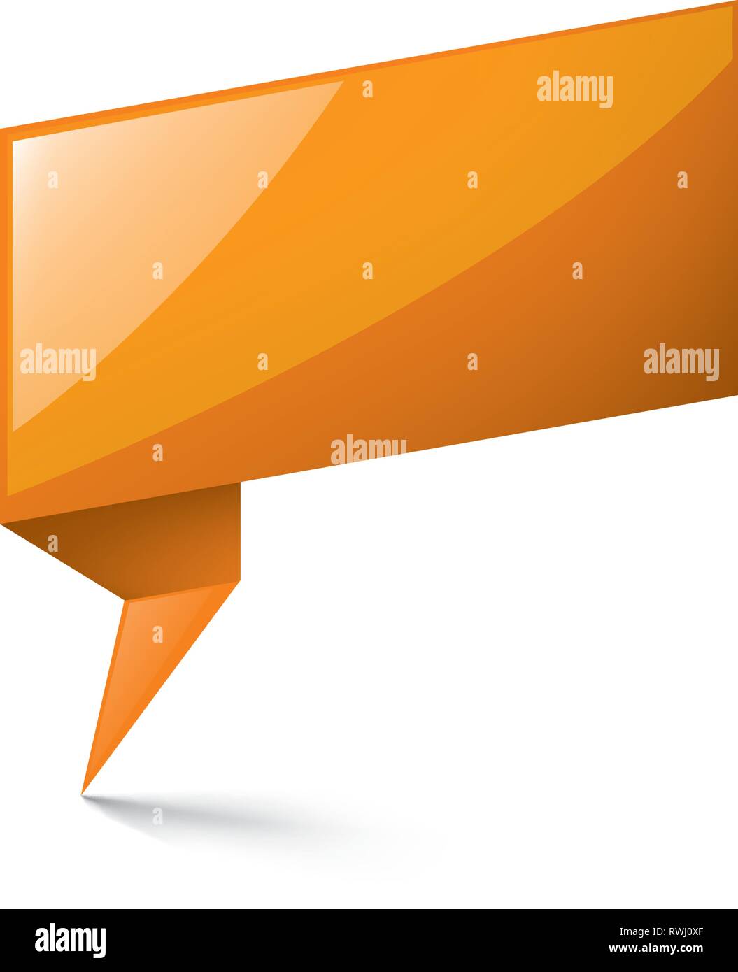 orange sticker on white background. Vector illustration Stock Vector ...