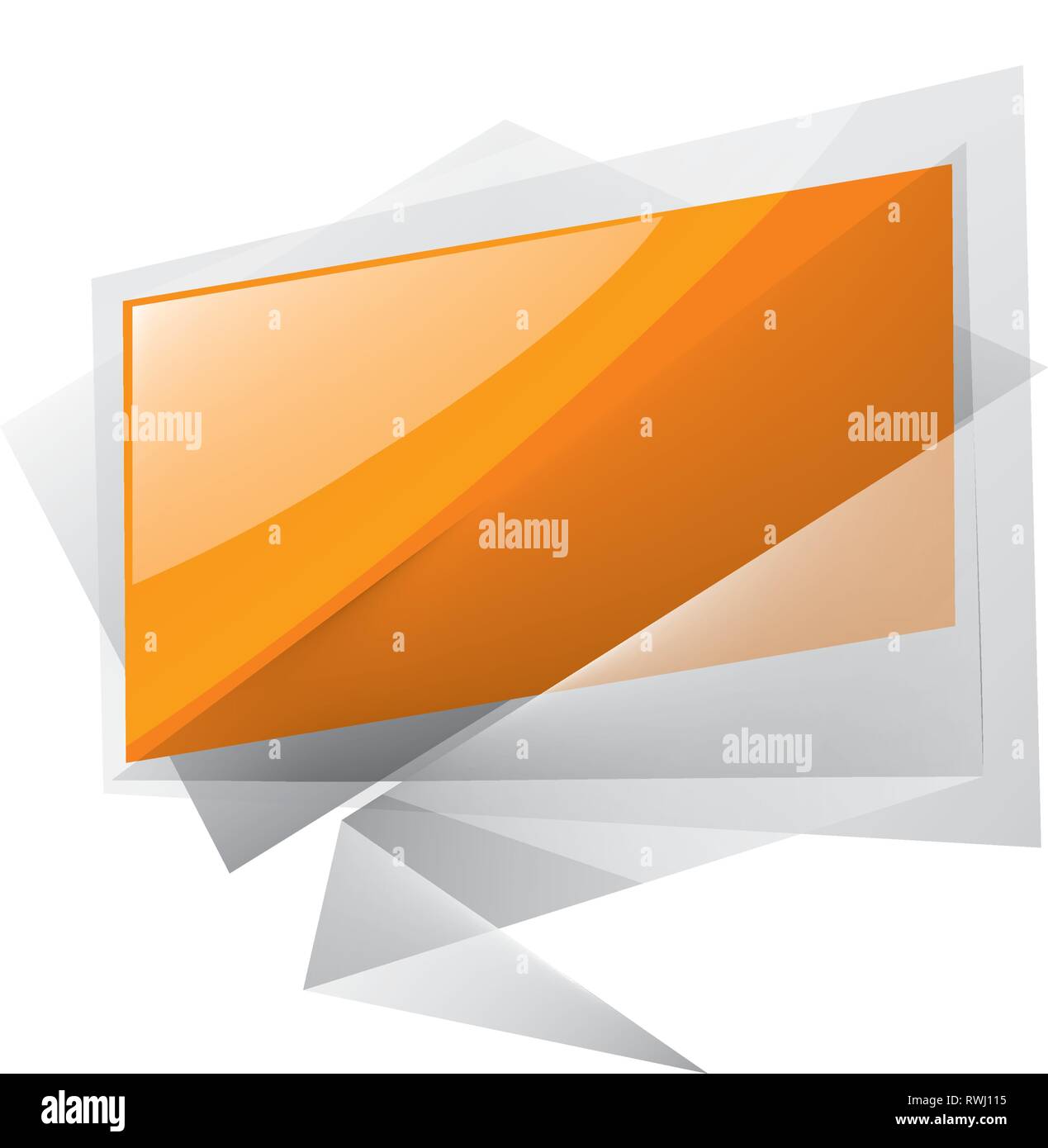 orange sticker on white background. Vector illustration Stock Vector ...