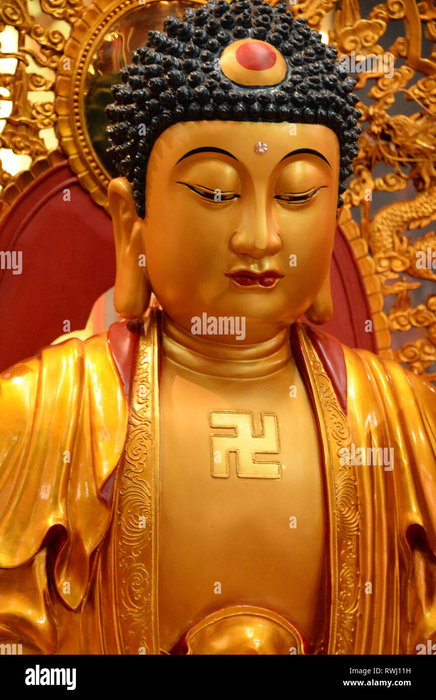 Asia, Singapore, Leong San See Temple Stock Photo - Alamy