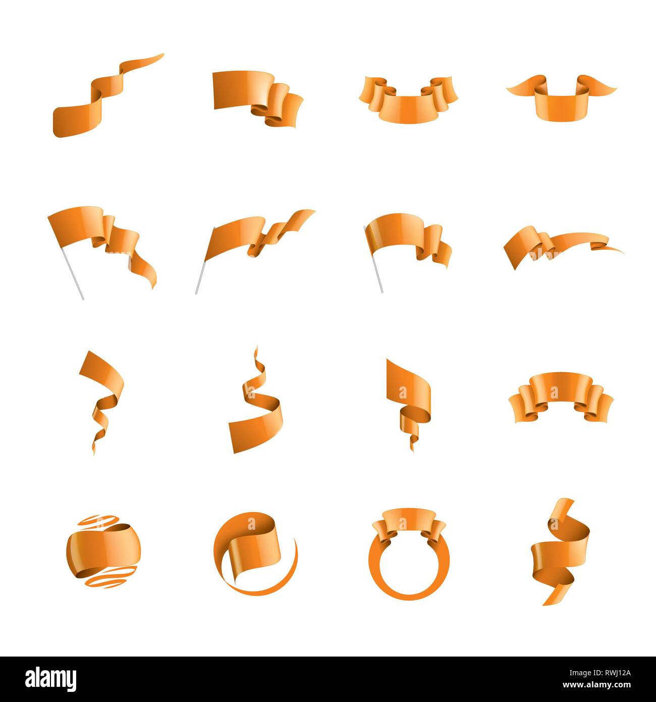 orange sticker on white background. Vector illustration Stock Vector ...