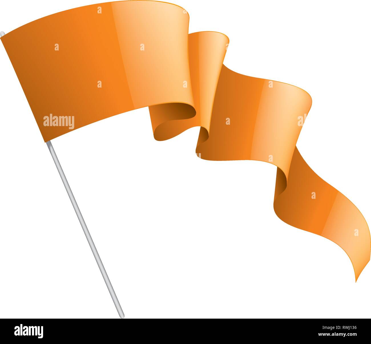 orange sticker on white background. Vector illustration Stock Vector ...