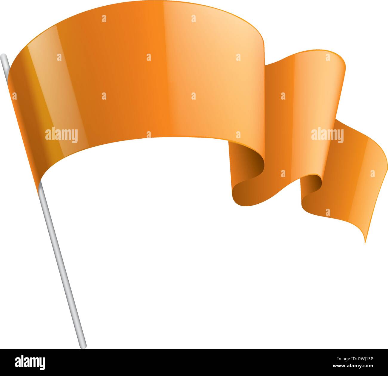 orange sticker on white background. Vector illustration Stock Vector ...