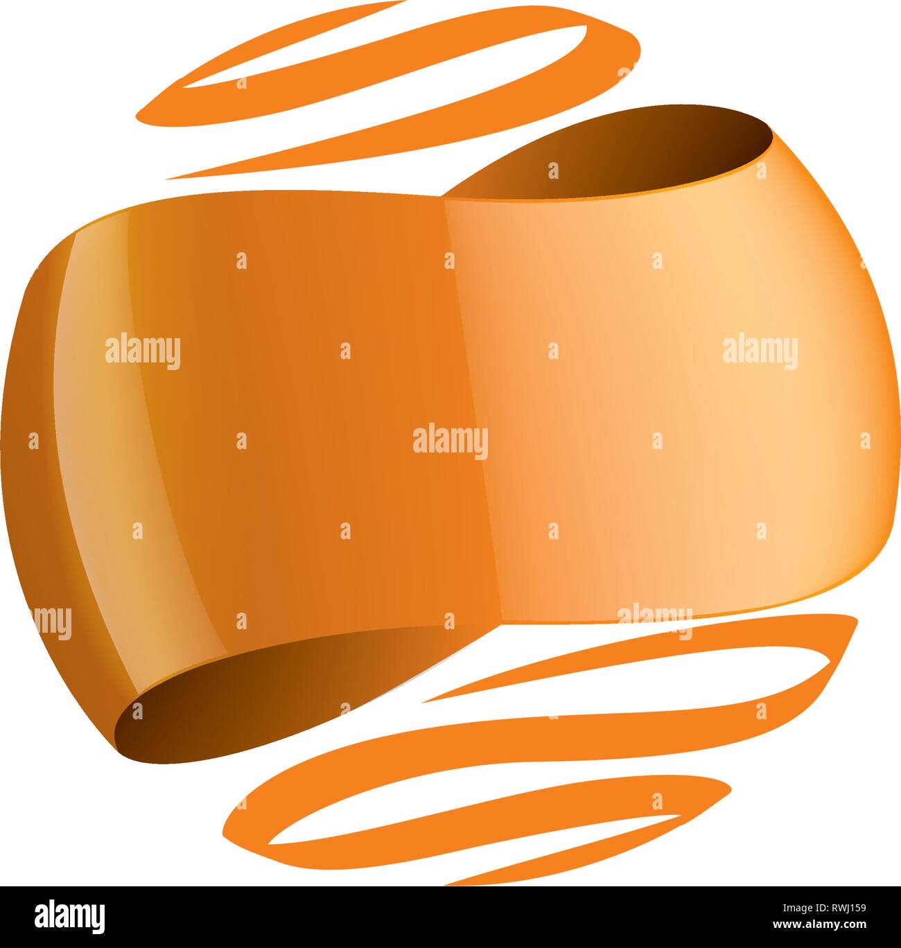 orange sticker on white background. Vector illustration Stock Vector ...