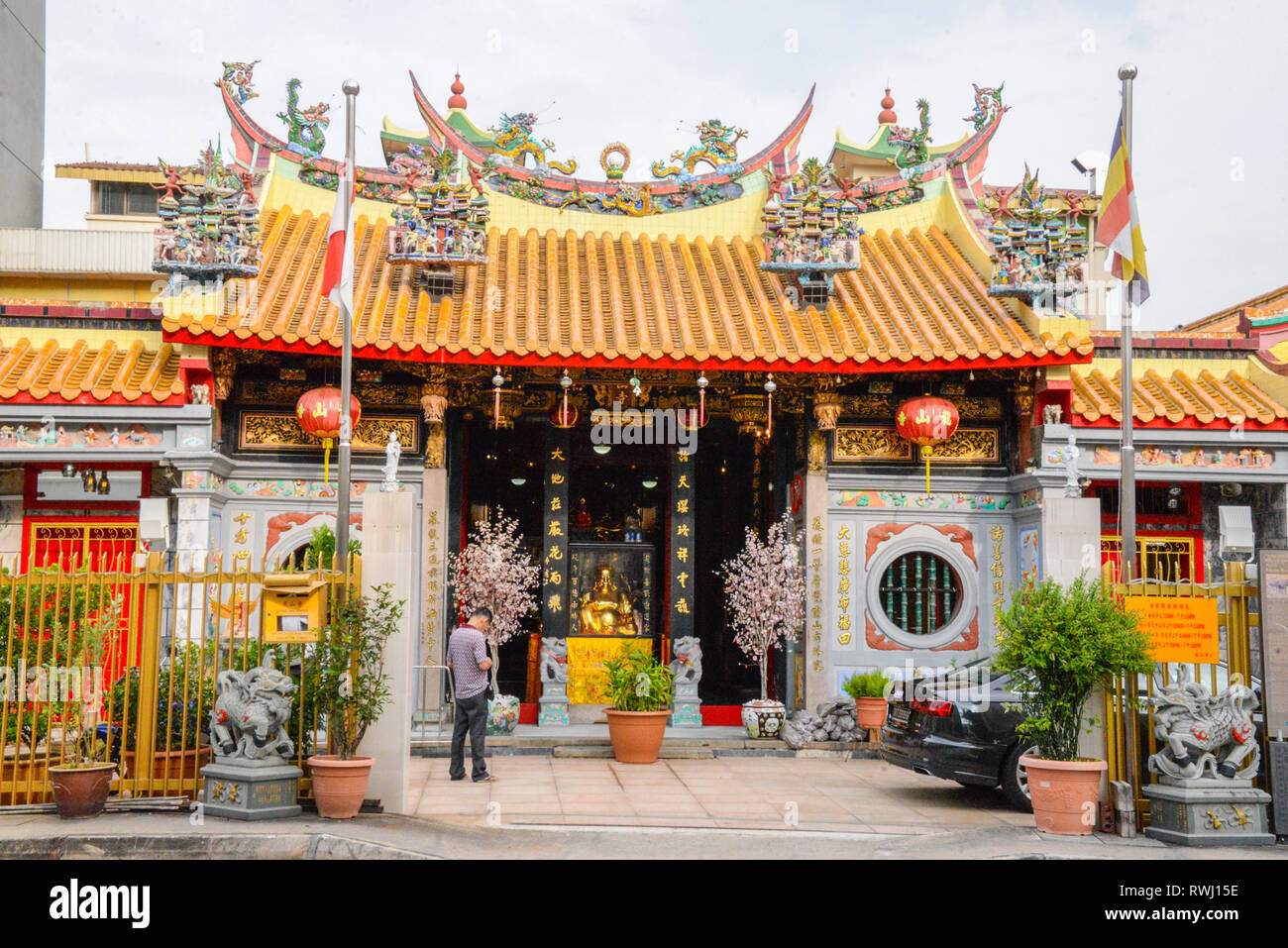 Asia, Singapore, Leong San See Temple Stock Photo - Alamy