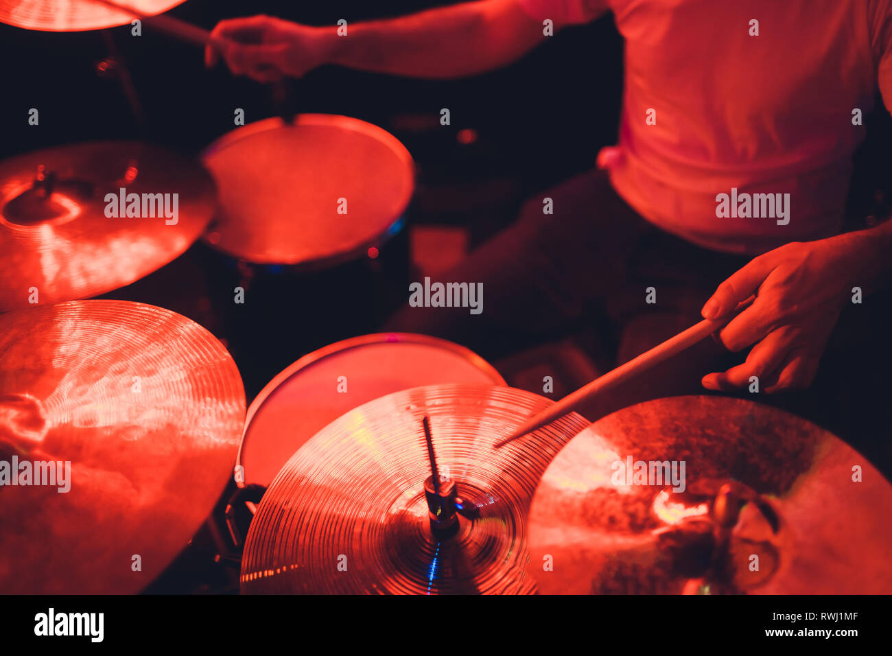 Overhead view musical instruments hi-res stock photography and images ...