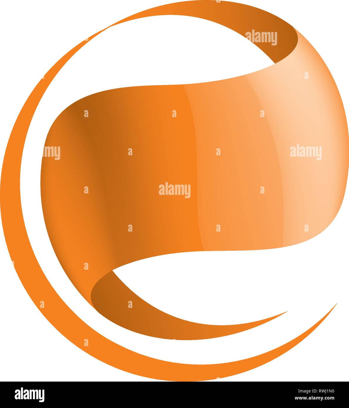 orange sticker on white background. Vector illustration Stock Vector ...