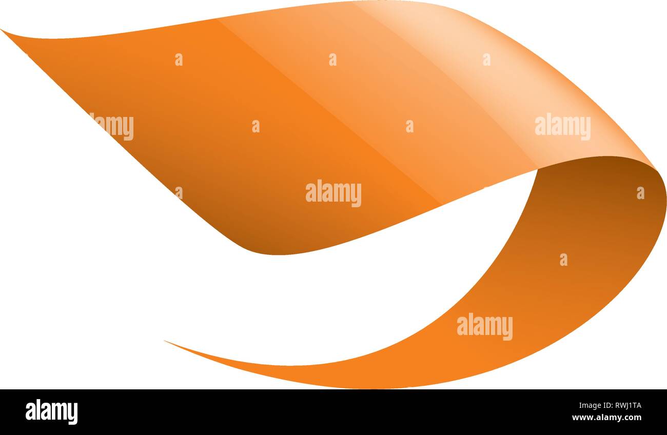 orange sticker on white background. Vector illustration Stock Vector ...