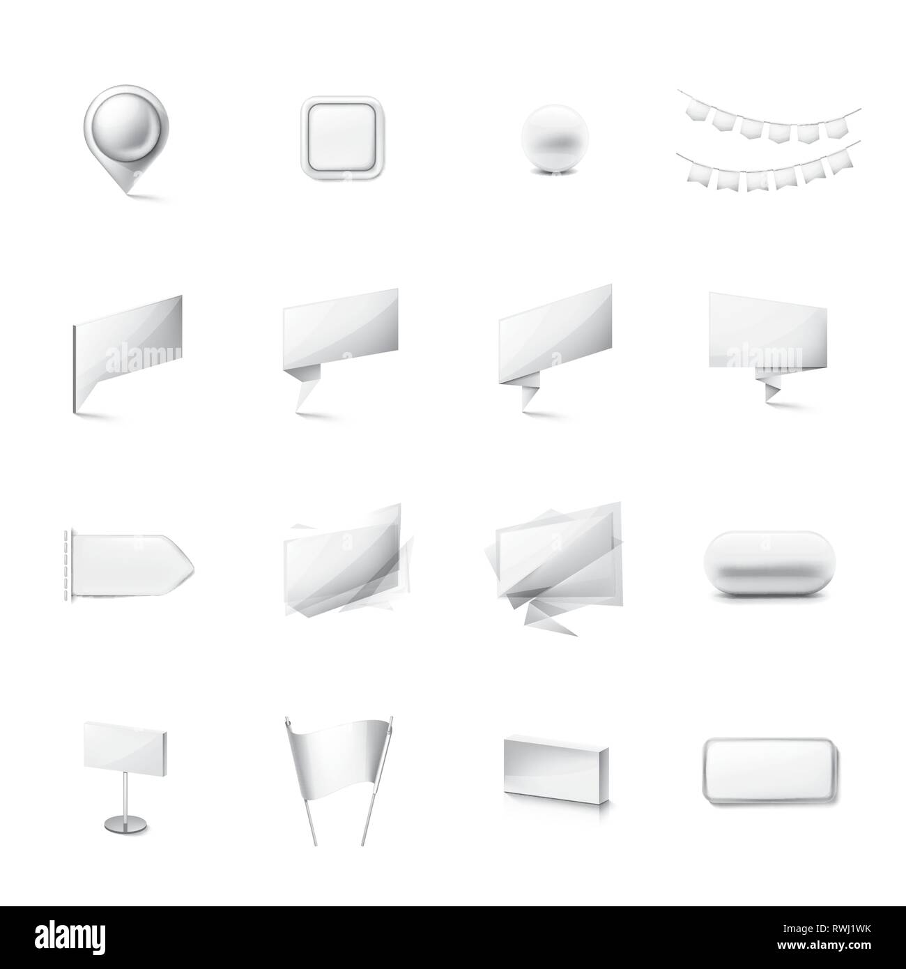 white sticker on white background. Vector illustration Stock Vector ...