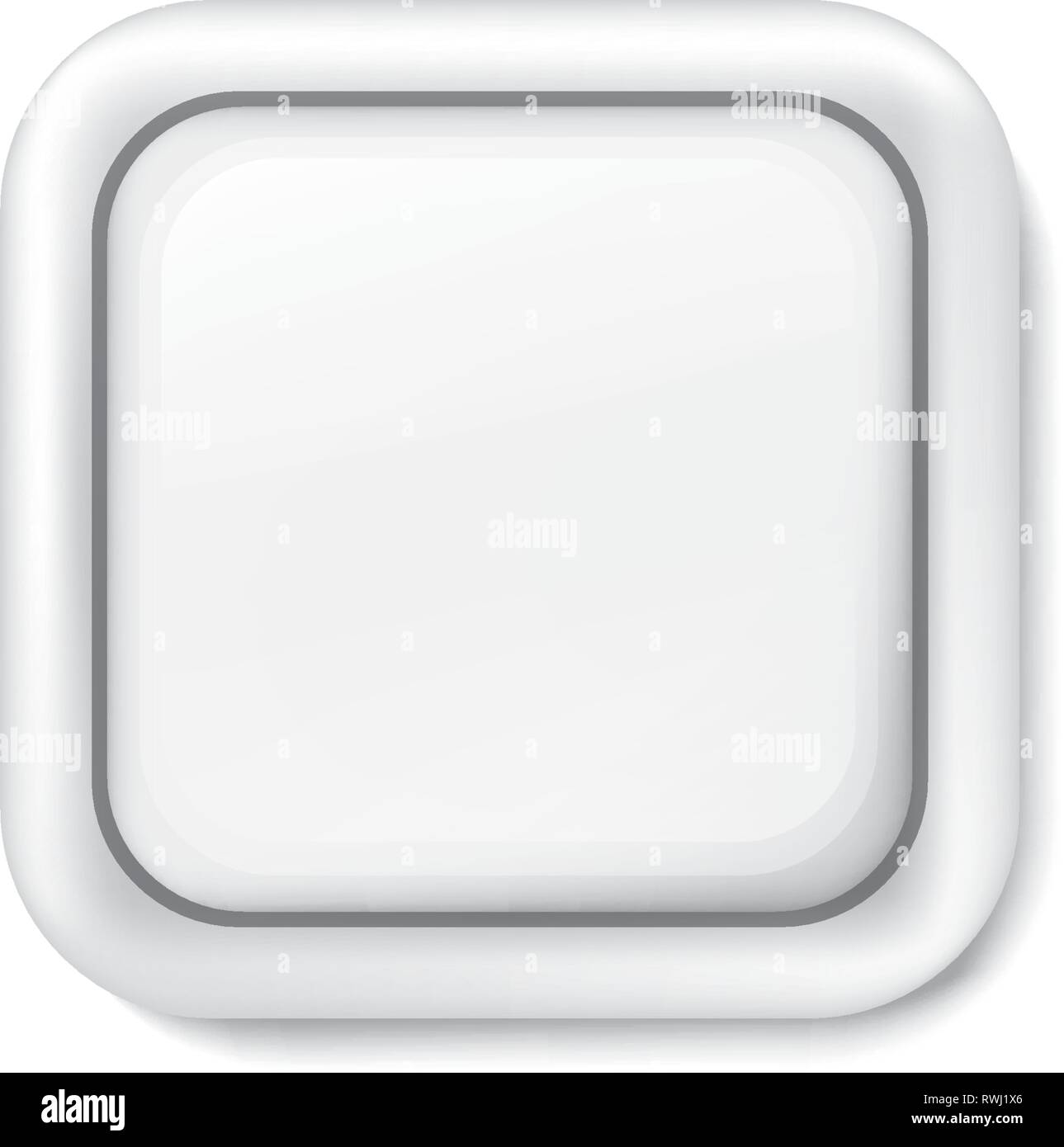 white sticker on white background. Vector illustration Stock Vector ...