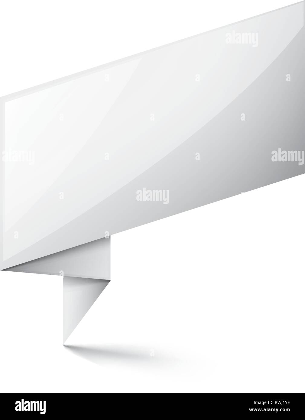 white sticker on white background. Vector illustration Stock Vector ...