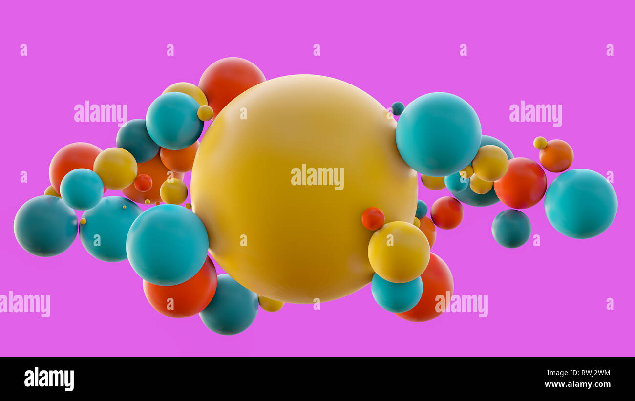 Simple motion graphic color spheres hi-res stock photography and images ...