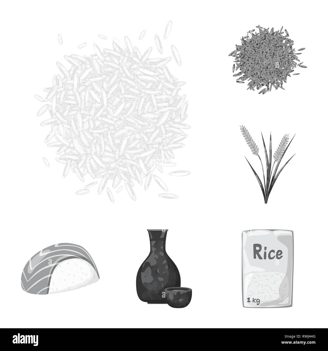 grain,rice,vodka,packet,boiled,short,pile,farm,restaurant,bottle ...