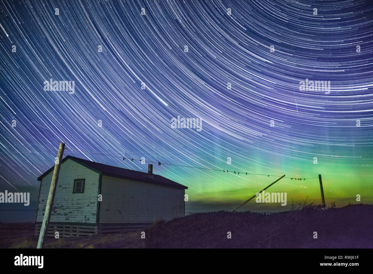 Labrador canada northern lights hi-res stock photography and images - Alamy