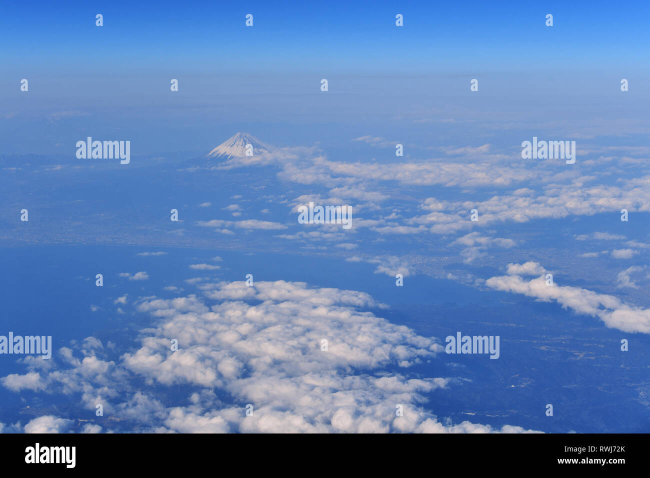 Aerial view of Mount Fuji, Japan Stock Photo - Alamy