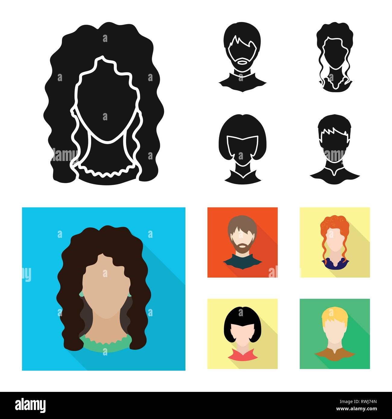 Vector design of professional and photo icon. Collection of ...