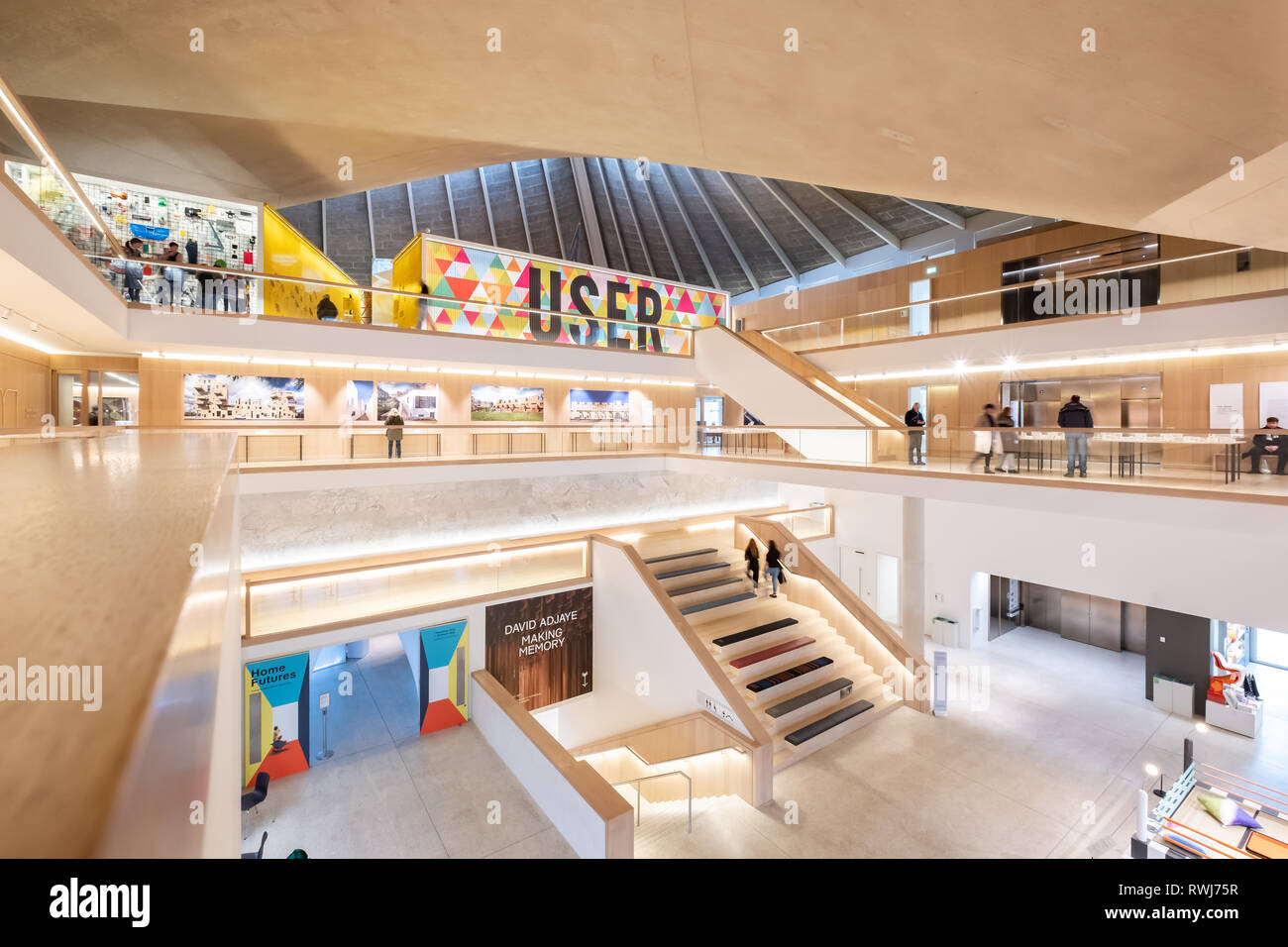 The interior of the he Design Museum is a museum in Kensington, London ...