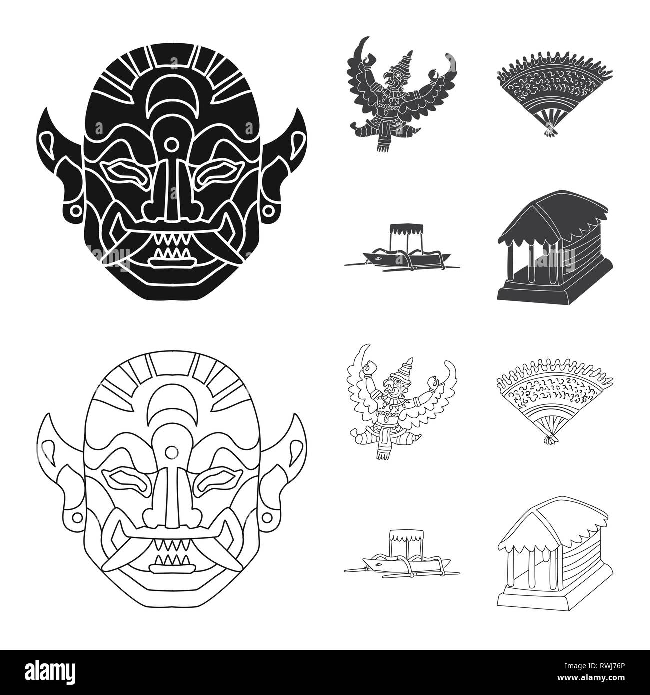 Garuda indonesia vector vectors Stock Vector Images - Alamy