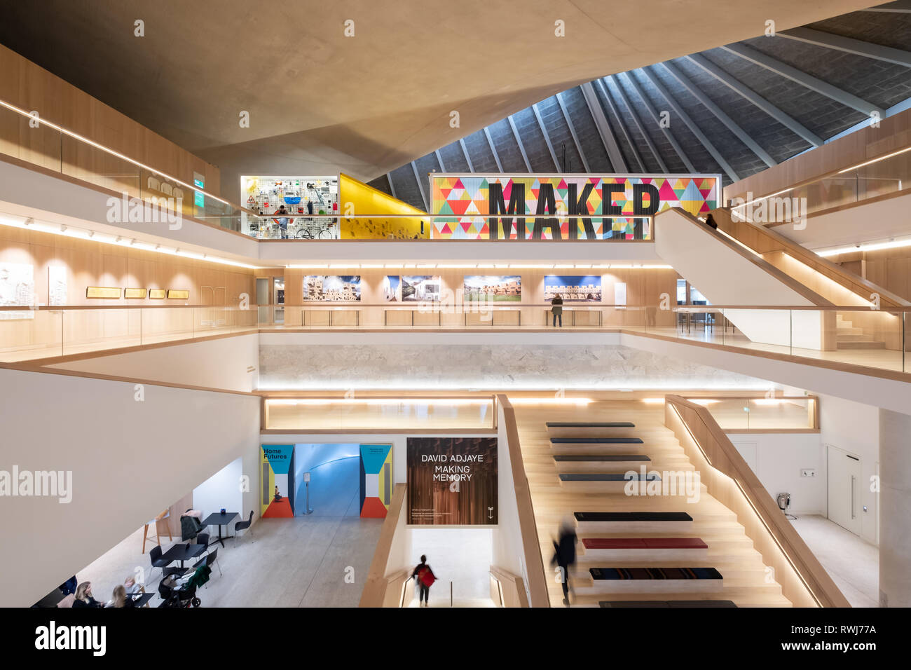 The interior of the he Design Museum is a museum in Kensington, London ...