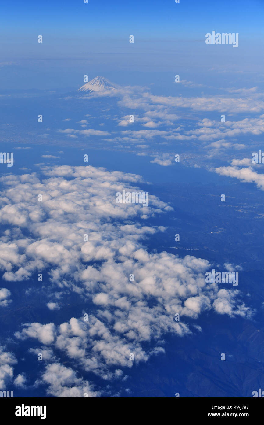 Aerial view of Mount Fuji, Japan Stock Photo - Alamy