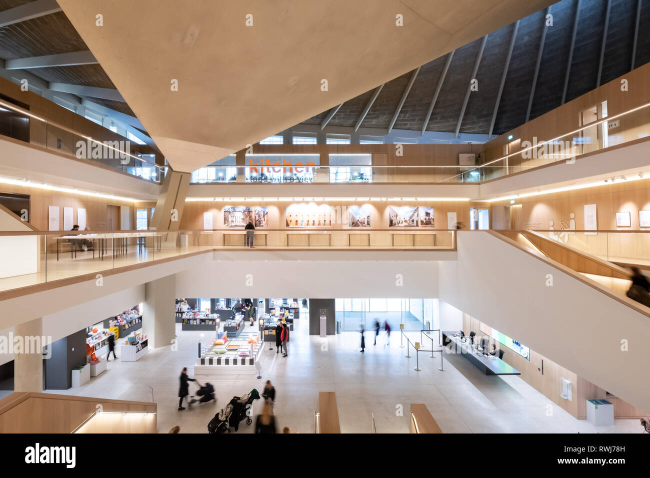 The interior of the he Design Museum is a museum in Kensington, London ...