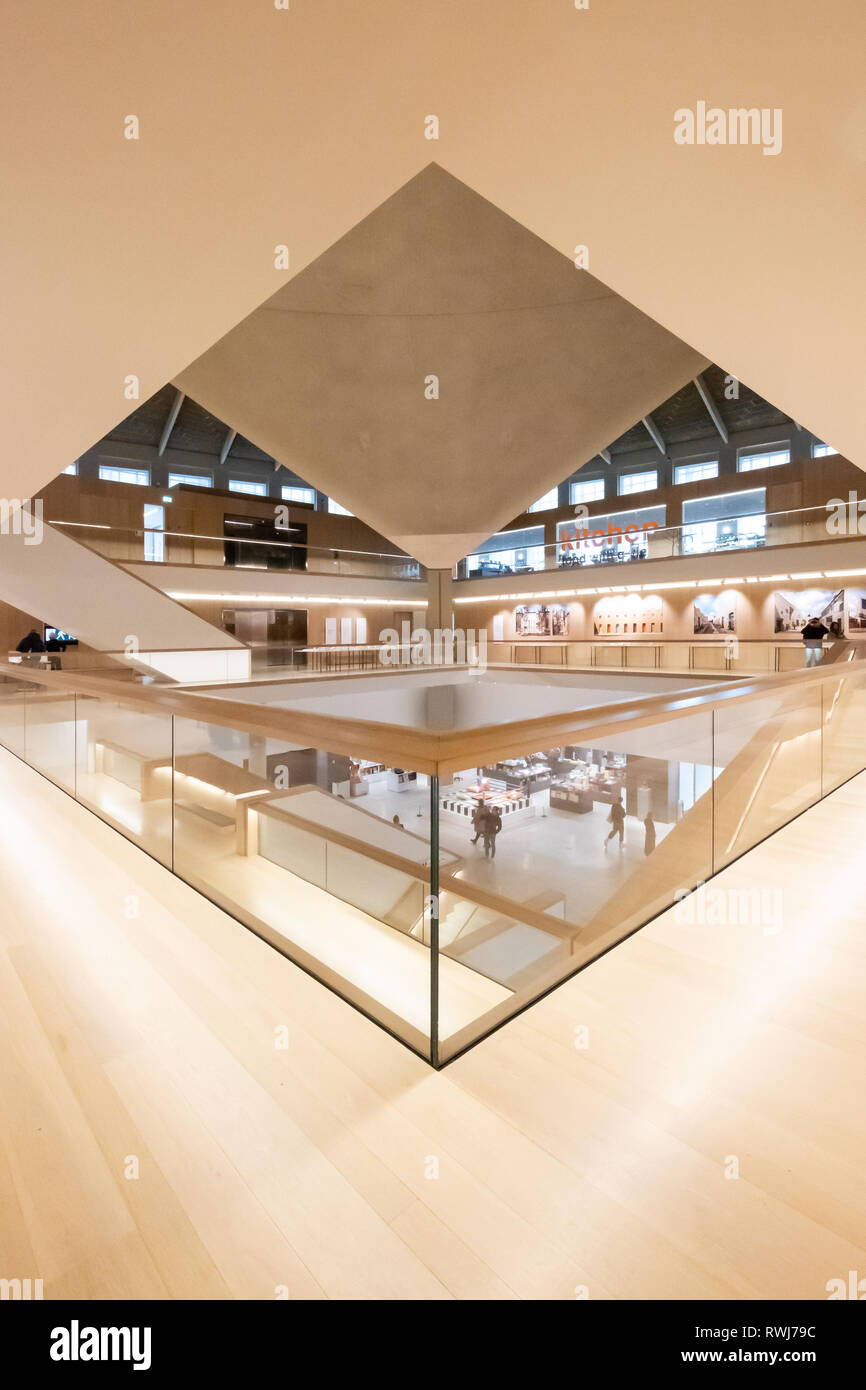 The interior of the he Design Museum is a museum in Kensington, London ...