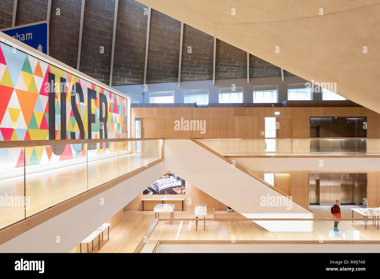 The interior of the he Design Museum is a museum in Kensington, London ...