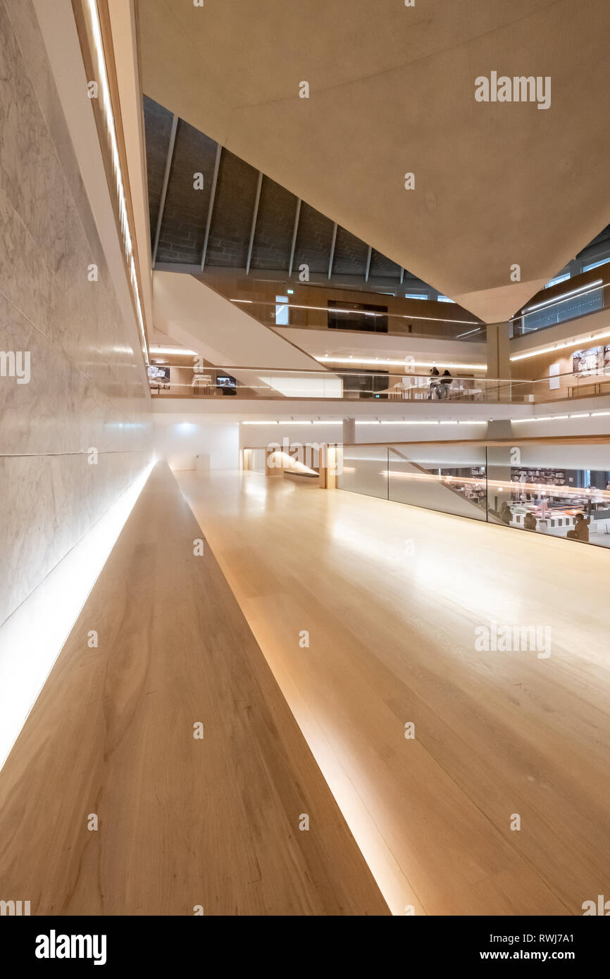 The interior of the he Design Museum is a museum in Kensington, London ...