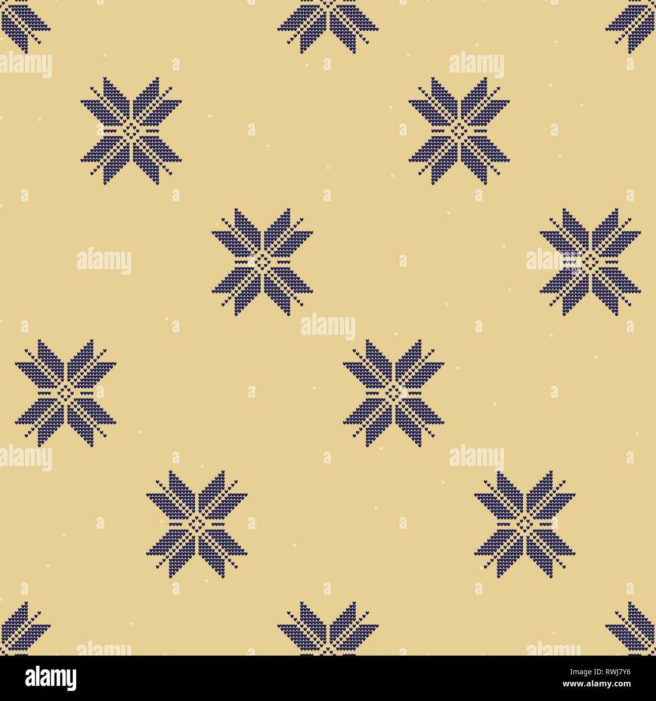 Traditional Norway Style Seamless Knitting Pattern. Abstract ethnic ...