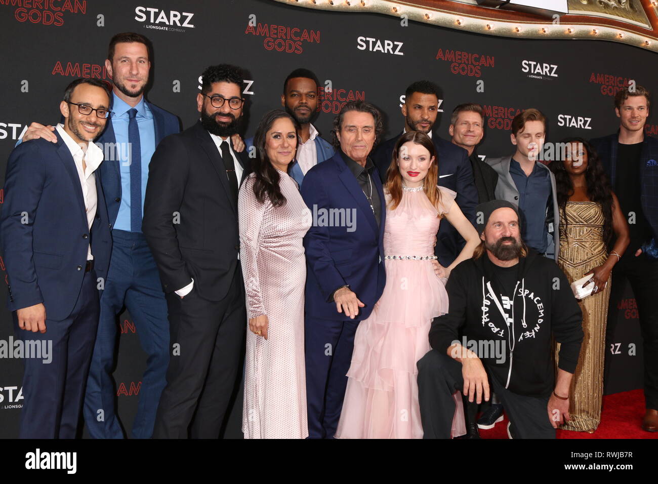 Los Angeles, CA, USA. 5th Mar, 2019. LOS ANGELES - MAR 5: American Gods ...