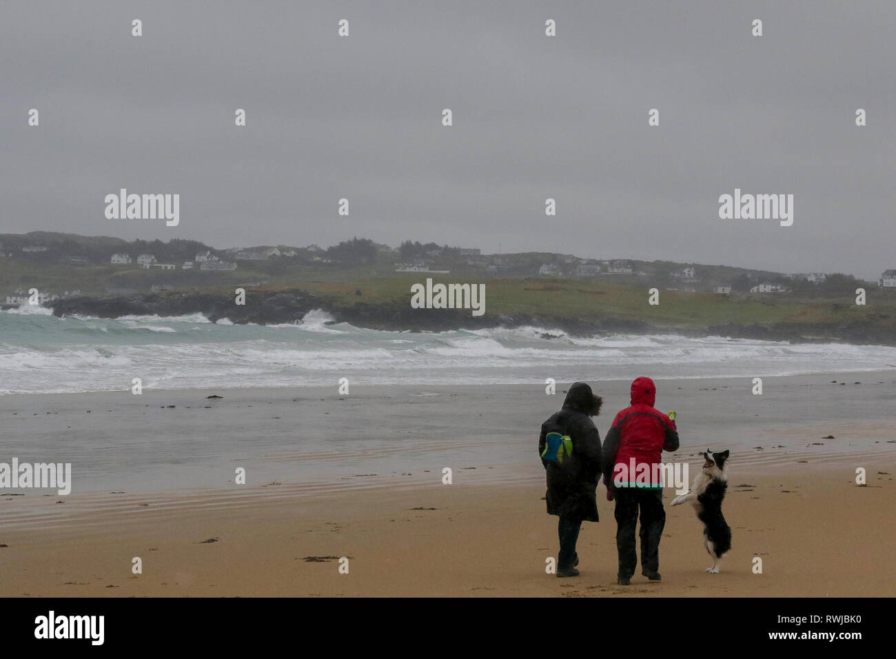 County Donegal, Ireland. 06 March 2019. Ireland weather - after heavy ...