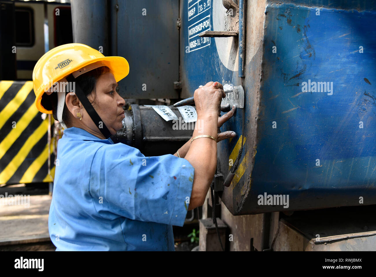 Indian railway employee hi-res stock photography and images - Alamy