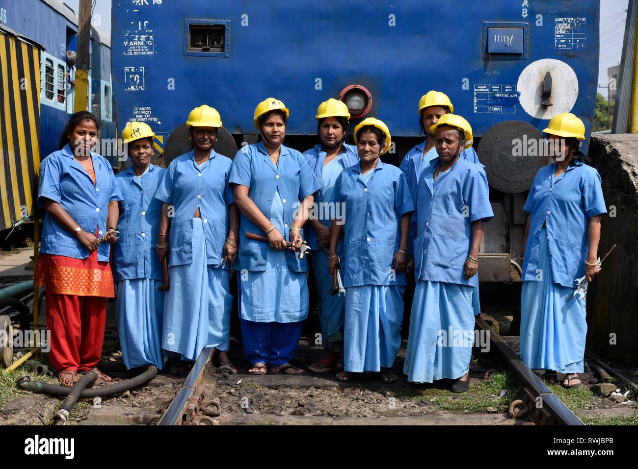 Indian railway employee hi-res stock photography and images - Alamy