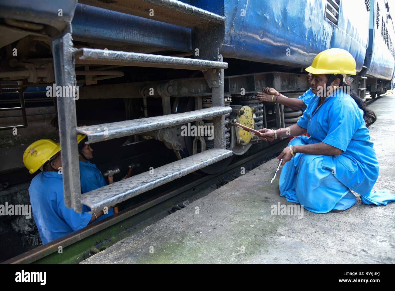 Indian railway employee hi-res stock photography and images - Alamy