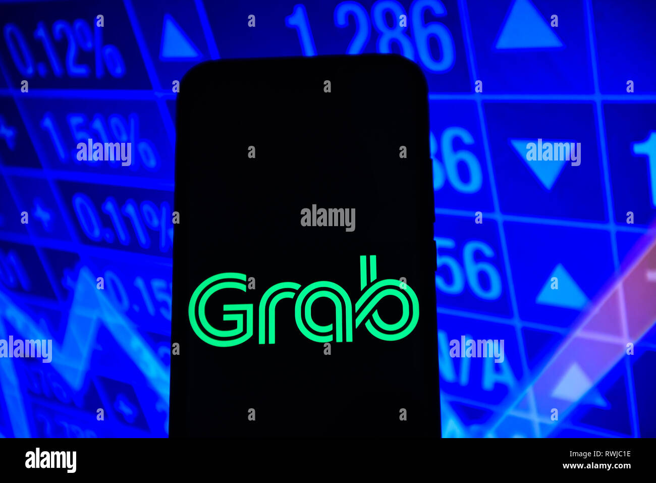 Grab logo hi-res stock photography and images - Alamy