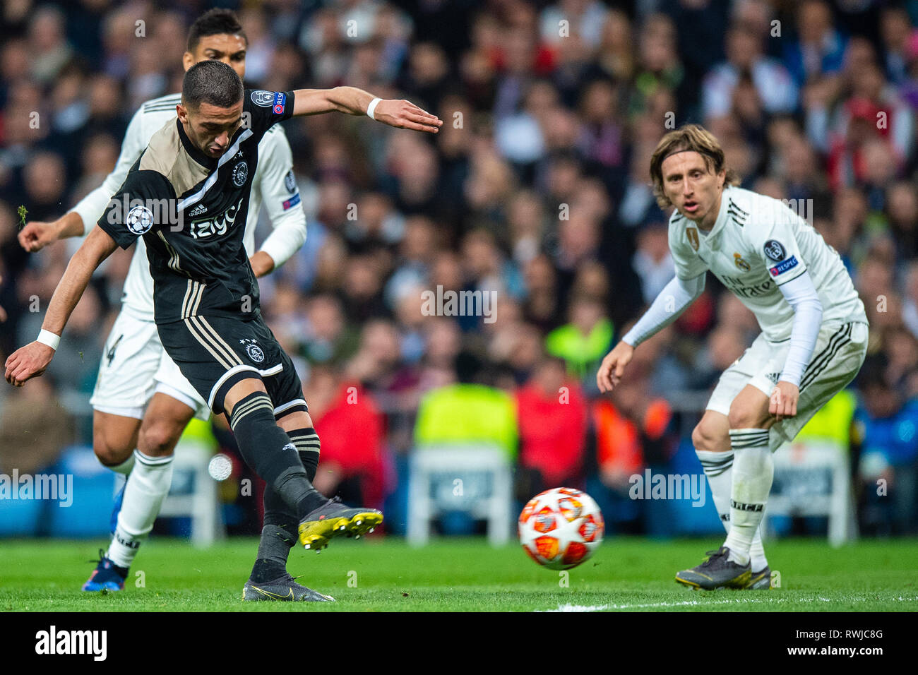 Madrid, Spain. 5th Mar, 2019. Soccer Real Madrid v AFC Ajax Champions ...