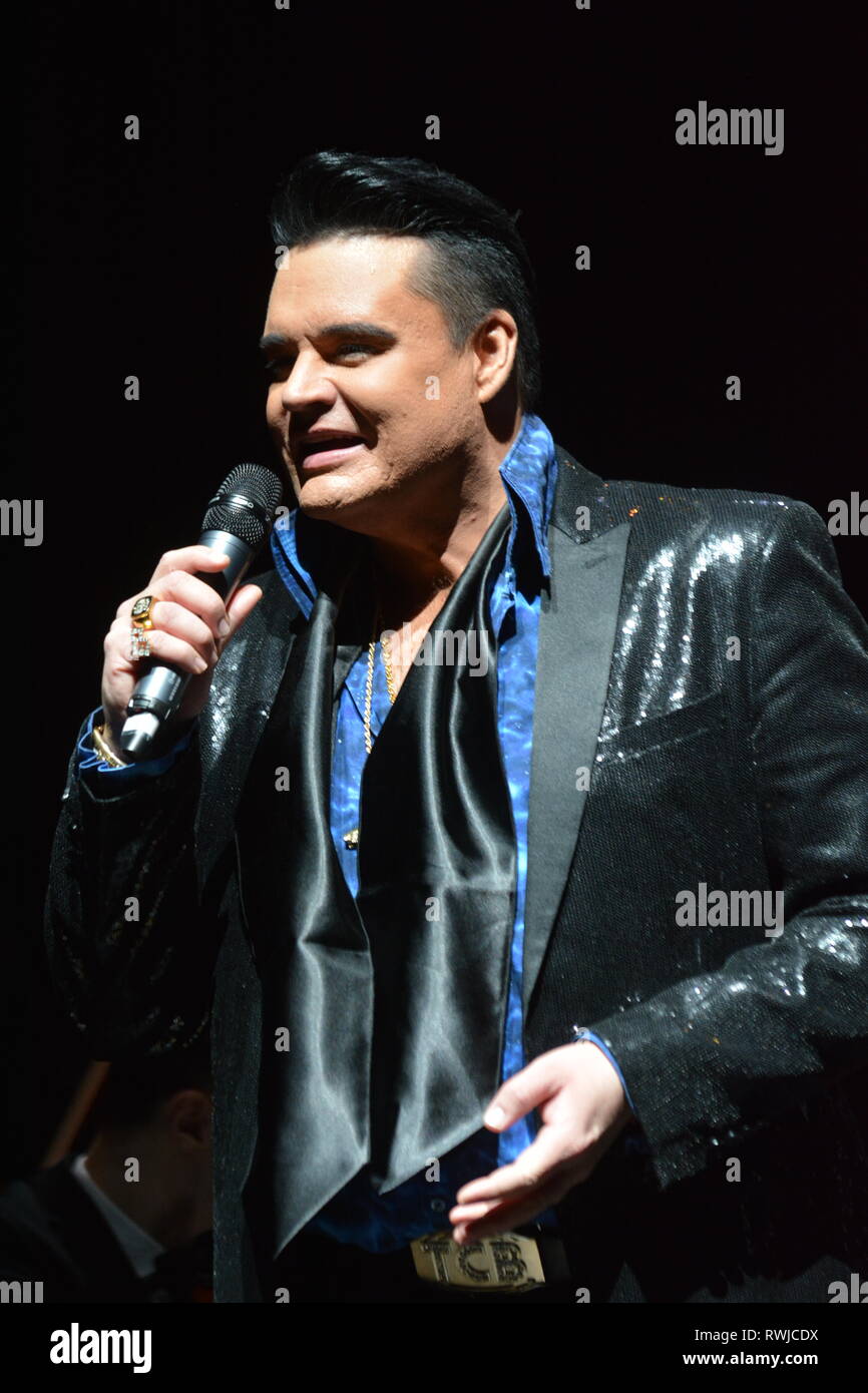 Moscow, Russia. 6th Mar 2019. Concert in memory of Elvis Presley in ...