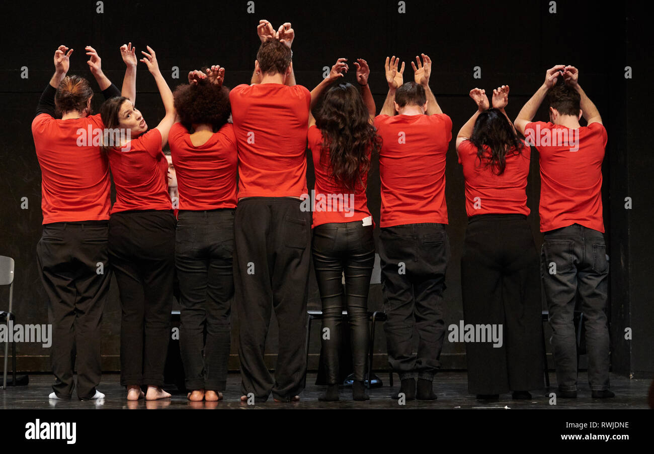Berlin, Germany. 06th Mar, 2019. The actors Dimitrij Schaad, Ayelet ...