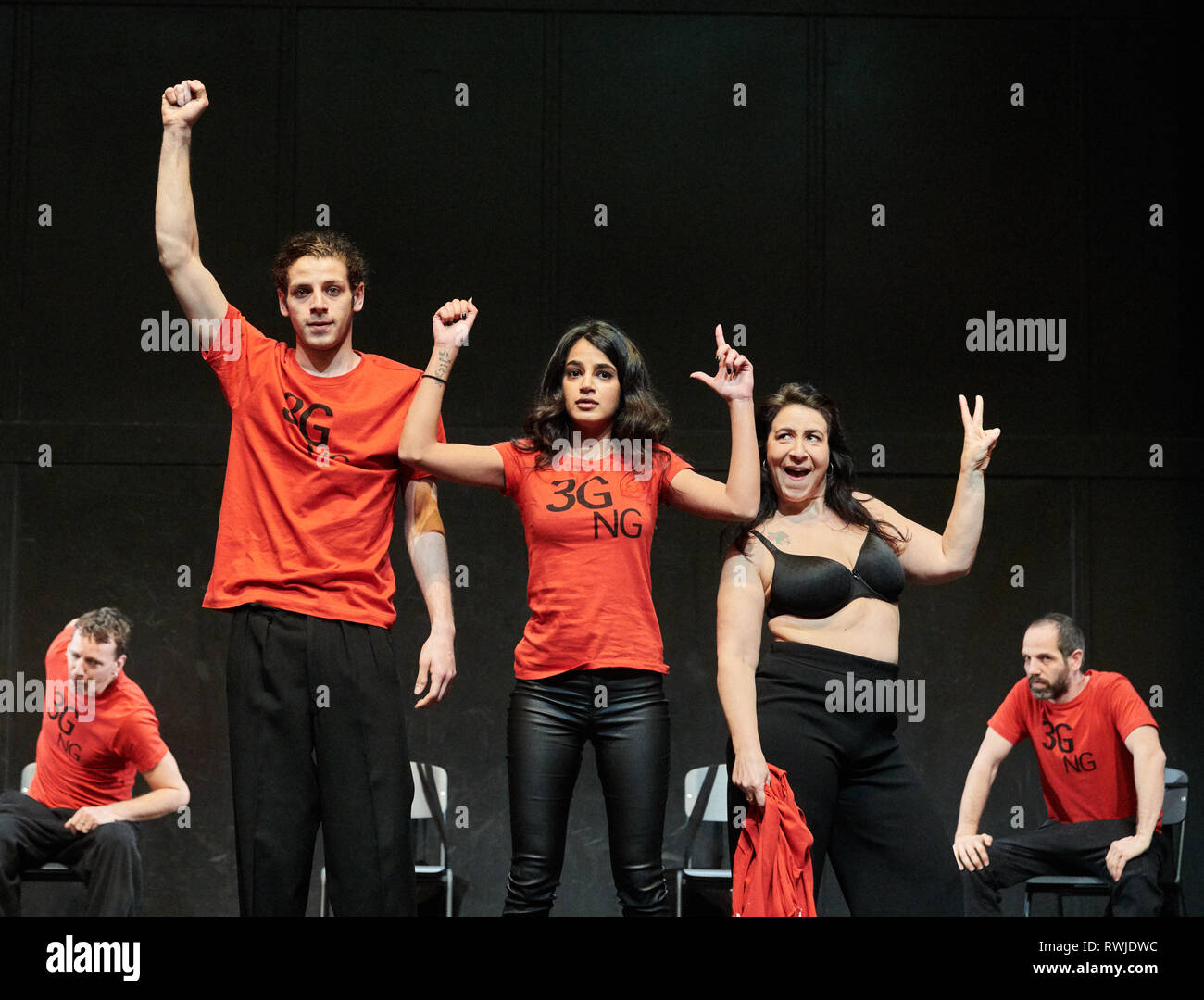 Berlin, Germany. 06th Mar, 2019. The actors Karim Daoud, Lamis Ammar ...