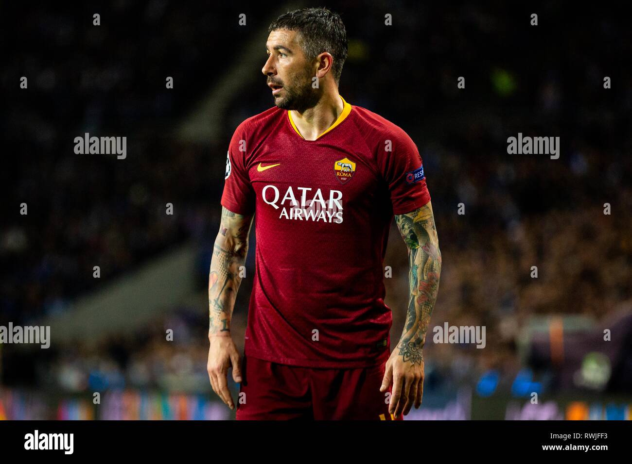 AS Roma's player Aleksandar Kolarov during the match against AS Roma ...